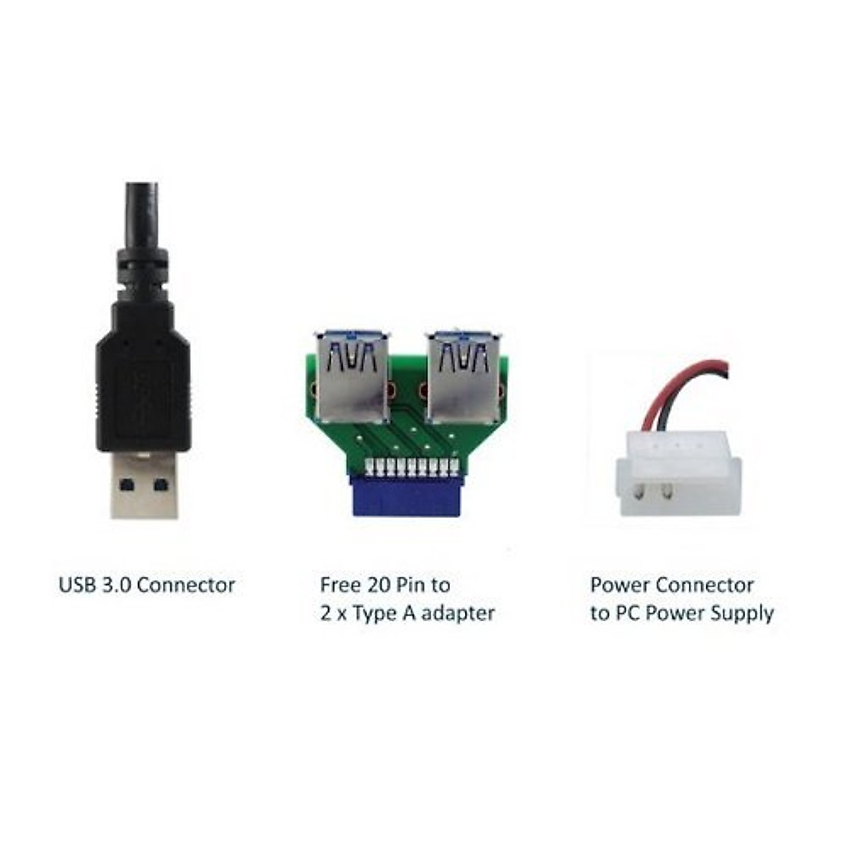 SEDNA - Internal 7 Port USB 3.0 Hub (Floppy Bay)