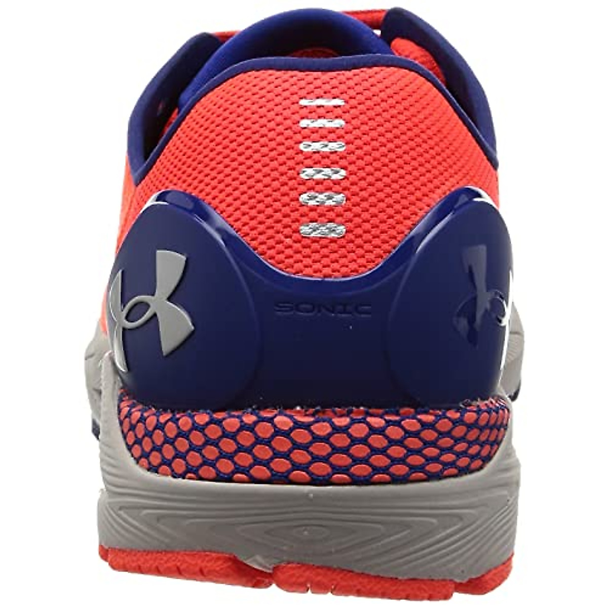 Under Armour Men's HOVR Sonic 5 --Running Shoe, (601) Bolt Red/Bauhaus Blue/Ghost Gray, 9.5