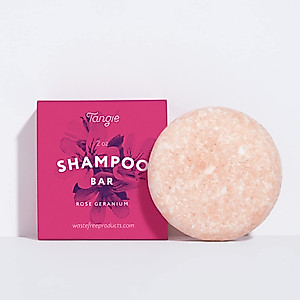 TANGIE Natural Shampoo Bar All natural. Made in Florida. Certified cruelty-free. Plastic-free packaging. Zero waste & Vegan. (Rose Geranium)