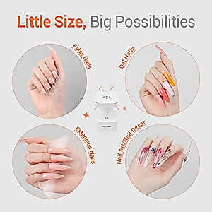 modelones Mini UV Light for Nails, UV Nail Lamp, Nail Light with 2 Timers for Fast Nail Extension, LED Nail Lamp, Portable USB Nail Dryer for Travel