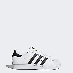 adidas Originals unisex child Superstar Sneaker, White/Core Black/Core White, 7 Big Kid US