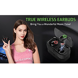 Qaekie Bluetooth Earbud, Wireless Earbuds Bluetooth 5.3 Headphones, Premium Bass in Ear Earbuds w/Charging Case, 24H Playtime, IPX6 Waterproof Sport Earphones, Auto-Pairing for Running