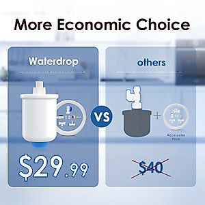 Waterdrop G3P800 Reverse Osmosis System with WD-PMT Small Pressure Tank, 800 GPD Fast Flow, NSF/ANSI 58 & 372 Certified, 3:1 Pure to Drain, Bundle