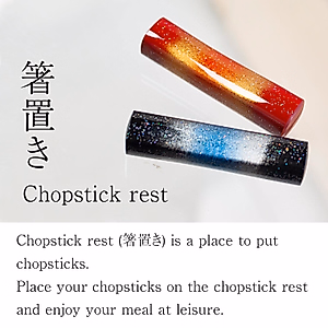 Aoba Japanese Wooden Chopsticks Reusable 2 Pairs in Gift Box Purple and Orange Dishwasher-safe (Tokyo and Kyoto) [ Made in Japan /Handcrafted ]