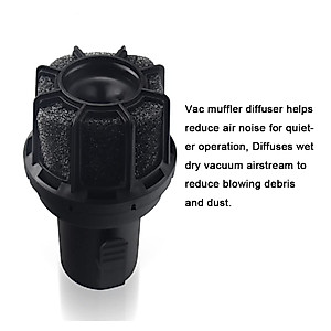 2-1/2 In Muffler Diffuser Wet/Dry Vac Attachment, Compatible With Craftsman CMXZVBE38660 Diffuser Wet/Dry Vacs Blowing Port for Shop Vacuums
