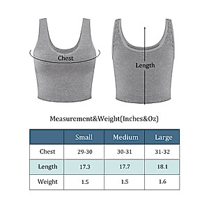 6 Pieces Women Basic Crop Tank Tops Sleeveless Sports Crop Top(Adorable Style, Medium)