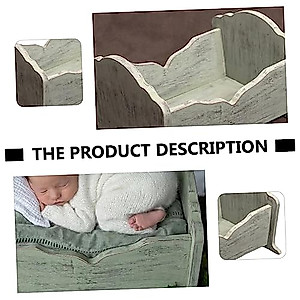 ibasenice 1pc Cot Photo Props Newborn Props Newborn Crib Wood Crib Wooden Crib Prop Baby Photo Prop Crib Photo Prop Baby Photo Crib New Born Photo Crib New Born Photography Crib Wooden Baby