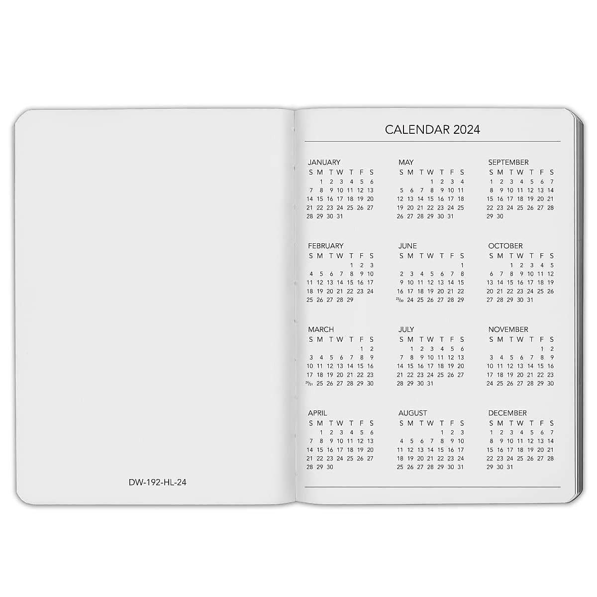 Harbor Desk Weekly Planner 2024 - Metallic Rose Gold - 8x5.5"