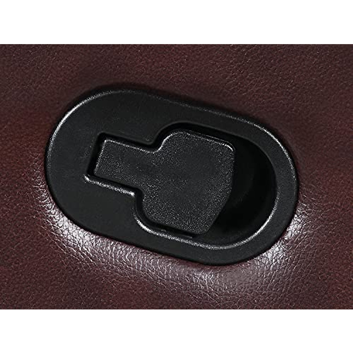 Coaster Furniture Sir Rawlinson Glider Loveseat with Nailhead Studs Dark Brown 650162