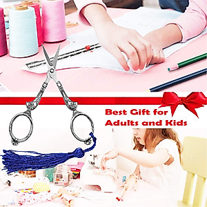 Vintage Sewing Scissors European Antique Vintage Sewing Kit Sharp Dressmaker Fabric Sewing Shears Scissor, Bronze