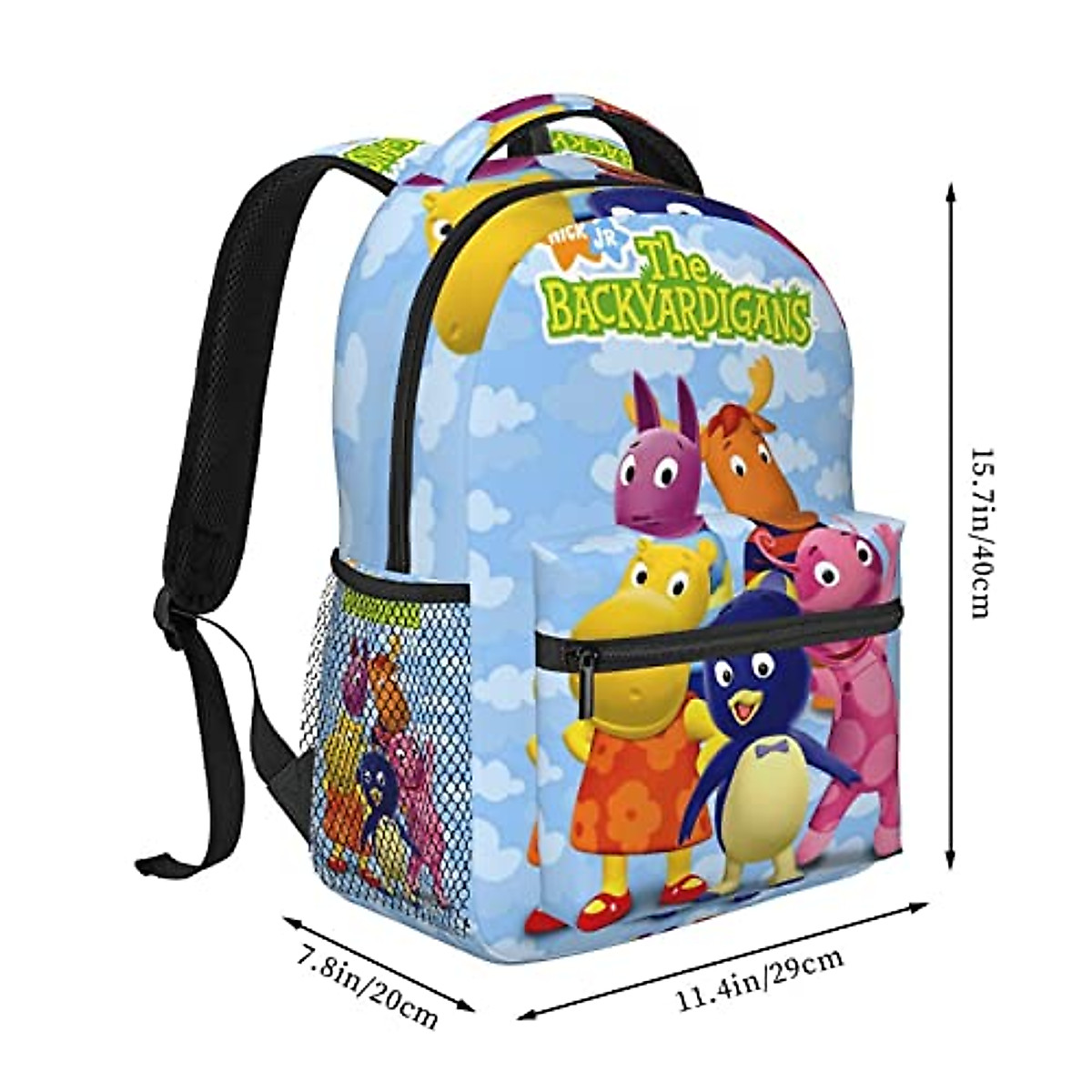 Pobecan The Anime Backyardigans Backpack Funny Laptop Back Pack Book Bag Hiking Outgoing Daypack For Women Mens