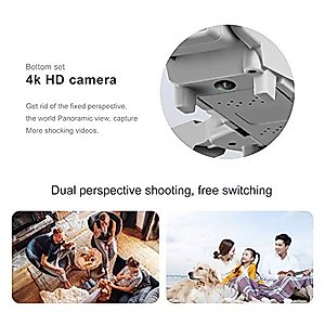 GoolRC Mini Drone with Dual Camera for Adults, KK5 WiFi FPV Drone with 4K HD Camera, RC Quadcopter with 360° Flip, Gesture Photo/Video, Headless Mode, Altitude Hold, Include Carry Bag and 3 Batteries