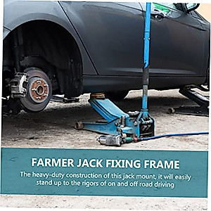 Housoutil 1 Set Jack Mount Car Jacks Car Mount Car Jack Mount Bracket Automobile High Lift Jack Auto Jack Roof Cargo Basket Monkey Climbing Pole Automatic Steel Black Jack Mount Hold