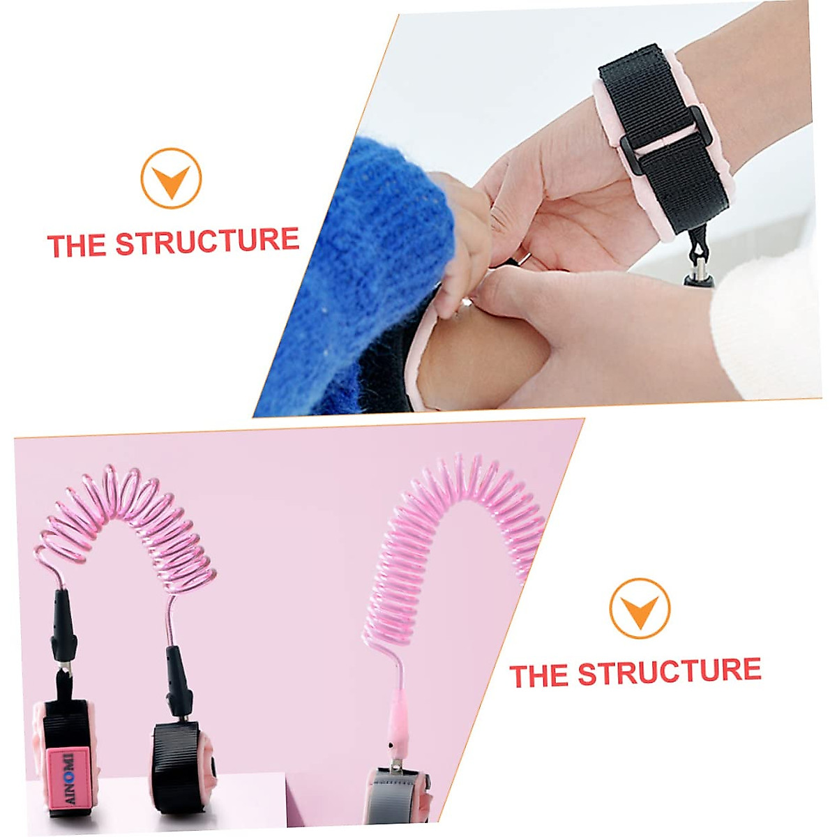 TOYANDONA 3 Pcs Anti-Lost Rope for Children Toddler Sling Carrier Baby Leash Child Harness Child Leash Child Safety Harness Kids Anti Lost Belt Wrist Link Anti- Wristband Cotton