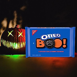 OREO Orange Creme Chocolate Sandwich Cookies, Limited Edition, Halloween Cookies, 18.71 oz