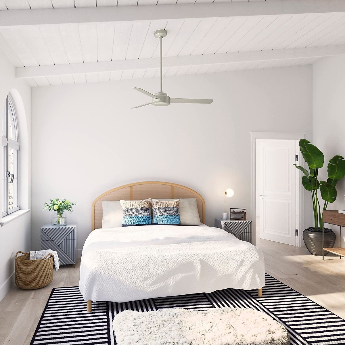 Hunter Fan Company 50812 Presto Ceiling Fan, 52, Matte Nickel