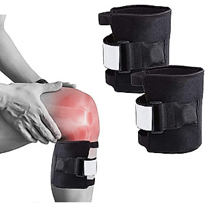 Knee Brace 2 Pack for Instant Relief from Sciatic Nerve Pain, Acupoint Pressure Pad Applies Gentle Targeted Compression brace for sciatica as seen on tv, Joint Pain Relief - Black AB