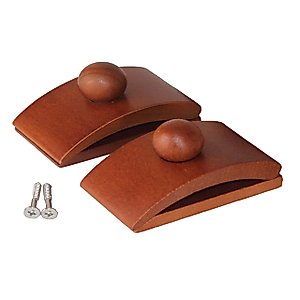 Precision Quilting Tools Quilting Supplies - Premium Wall Tapestry Hanger, Durable Large Tapestry Wall Hanging Clips with 2 Screws for Easy Display - Wood, 3.25 x 2 Inches - Dark Stain Finish