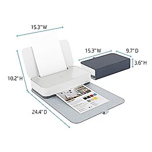 HP Tango X Smart Wireless Printer with Indigo Linen -cover – Mobile Remote Print, Scan, Copy, HP Instant Ink (3DP64A)