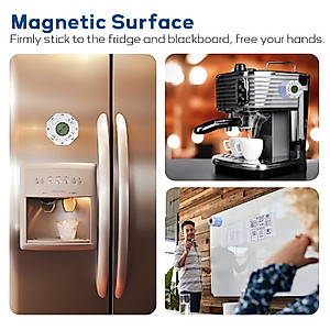 Pomodoro Timer, Octahedral Flip Timer, Desk Digital Timer for Kids, Kitchen Timer Magnetic with LCD Display, Silent & Alarm Function, Countdown/up Timer for Cooking, Productivity, Classroom, Gym, ADHD