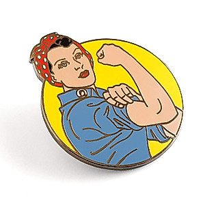 Pinsanity Rosie the Riveter Enamel Lapel Pin