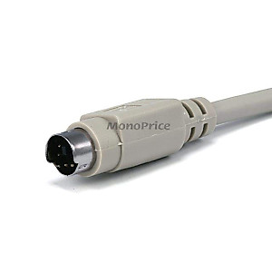 Monoprice PS/2 MDIN-6 Male to Male Cable - 6 Feet - Used as PS/2 Keyboard/Mouse Connector