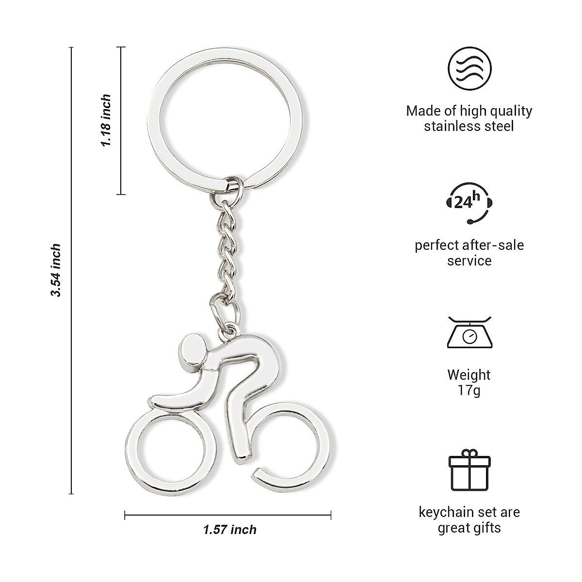 Bike lovers gifts Keychain Cycling gift bicycle Inspirational Keychain for Chain Bicycle Race Souvenir funny biker gift