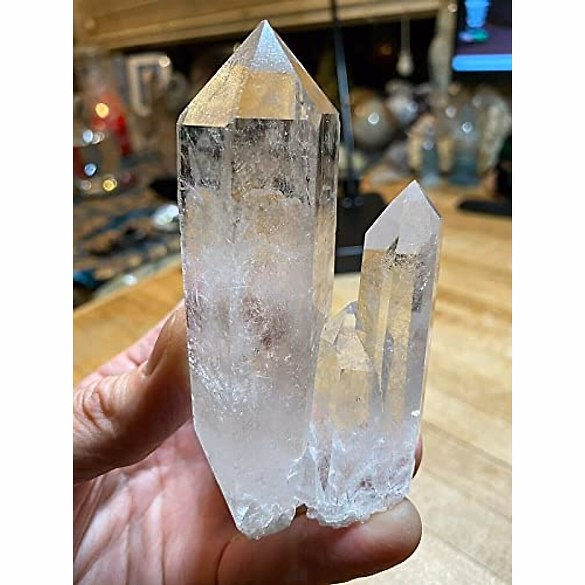 Decor Stone Lemurian Seed Crystal Record Keeper Cathedral Multi Laser Point Specimen 670