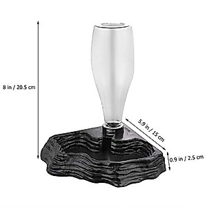 Snake Hides Dispenser Reptile Feeder, Turtle Water Bowl Plastic Feeder Turtle Drinking Fountain Pet Waterer for Tortoises Lizard (Black) Lizard Tank Accessories