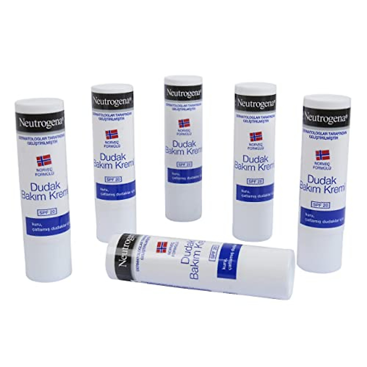 Neutrogena Lipcare Stick Norwegian Formula, for Dry and Chapped Lips, SPF 20 Lip Care.16 Ounces (Pack of 6)