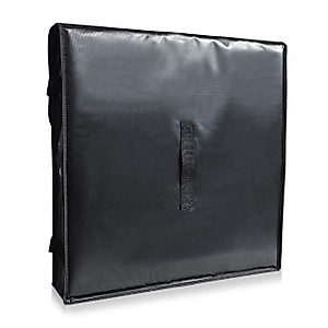 New Star Foodservice 51131 Insulated Pizza Delivery Bag, 24" by 24" by 5", Black