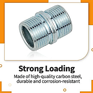 Jamiikury 1 Inch / 25.4mm Metal Rack Connector - 4 PCS Shelving Threaded Pole Connectors for Extending Wire Rack Shelving