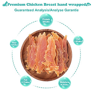 Pawant Chicken Jerky for Dogs Treats Training Snacks Dog Chew Treats Rawhide Free for Small and Large Dog 1lb/454g