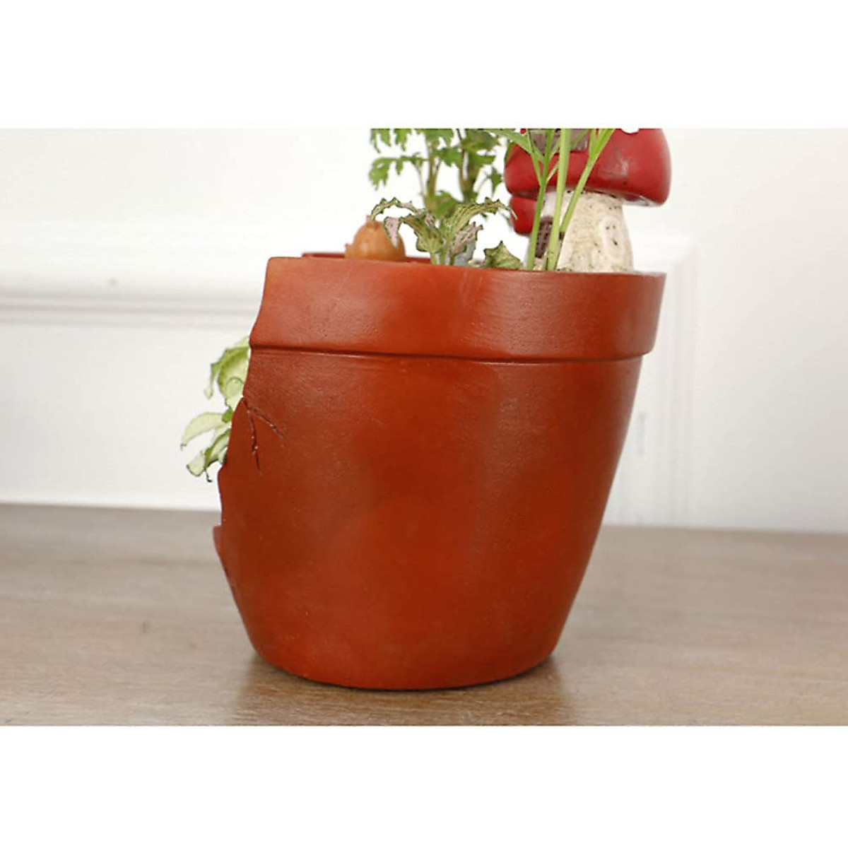 FOMIYES Resin Succulent Planter Flower Plant Pot Pot Sky Garden Pot Succulent Flower Basket Cacti Sedum Succulent Bonsai Planter Box City of House