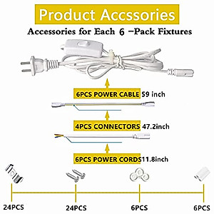 LED LIGHT 777 6-Pack, 4FT LED Shop Light Fixture, 75W 5000K T8 Integrated LED Tube, 9000LM Super Bright, 4 Rows LED, High Output, Linkable Light Fixture 4 Foot with Plug for Garage, Workshop, Depot