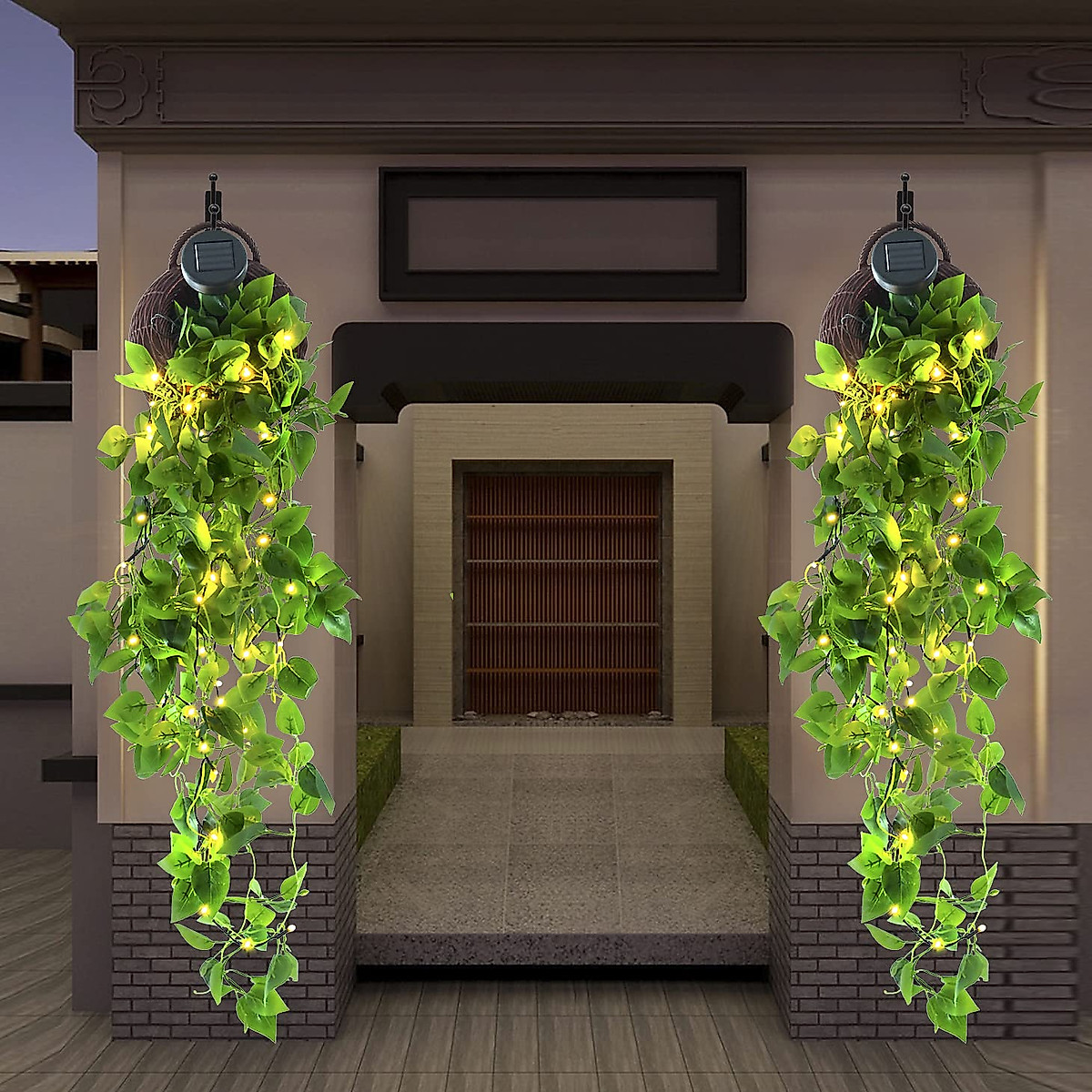 2 Pack Solar Watering Can Lights Garden Decor, Waterproof Solar Fairy Lights Hanging Solar Lantern Lights for Patio, Landscape, Pathway, Flower Bed, Gardening Gifts - 8 Modes (Lvy)