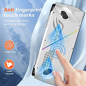 KSKSPE Case for ASUS ROG Ally Gaming Handheld, Silicone Protective Skin Sleeve, Anti-Slip & Scratch Cover for ROG Ally Gaming Handheld-Clear