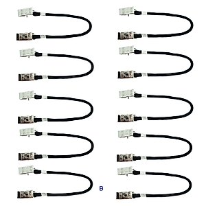 Hat Windy Clips for Boating,Hat Rides Cap Retainer for Fishing,Hat Keeper and Eyewear Holder,Pack of 10 pcs Black