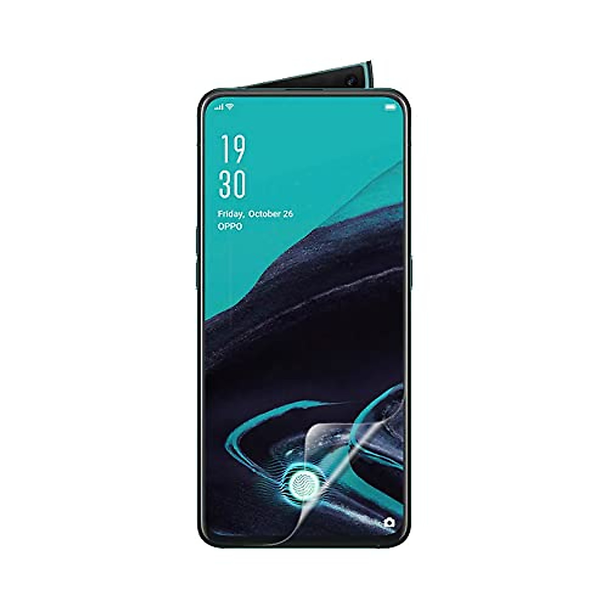 celicious Vivid Invisible Glossy HD Screen Protector Film Compatible with Oppo Reno2 [Pack of 2]