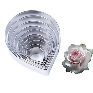 10 pcs Austin Rose Cutter Set Fondant Decor Kit Cake Decorating Gumpaste Flowers