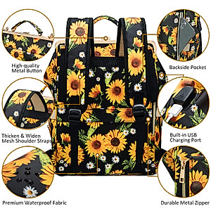 COALA HOLA Baby Diaper Backpack with Changing Pad, Multi-function Baby Bag, Waterproof Diaper Bags