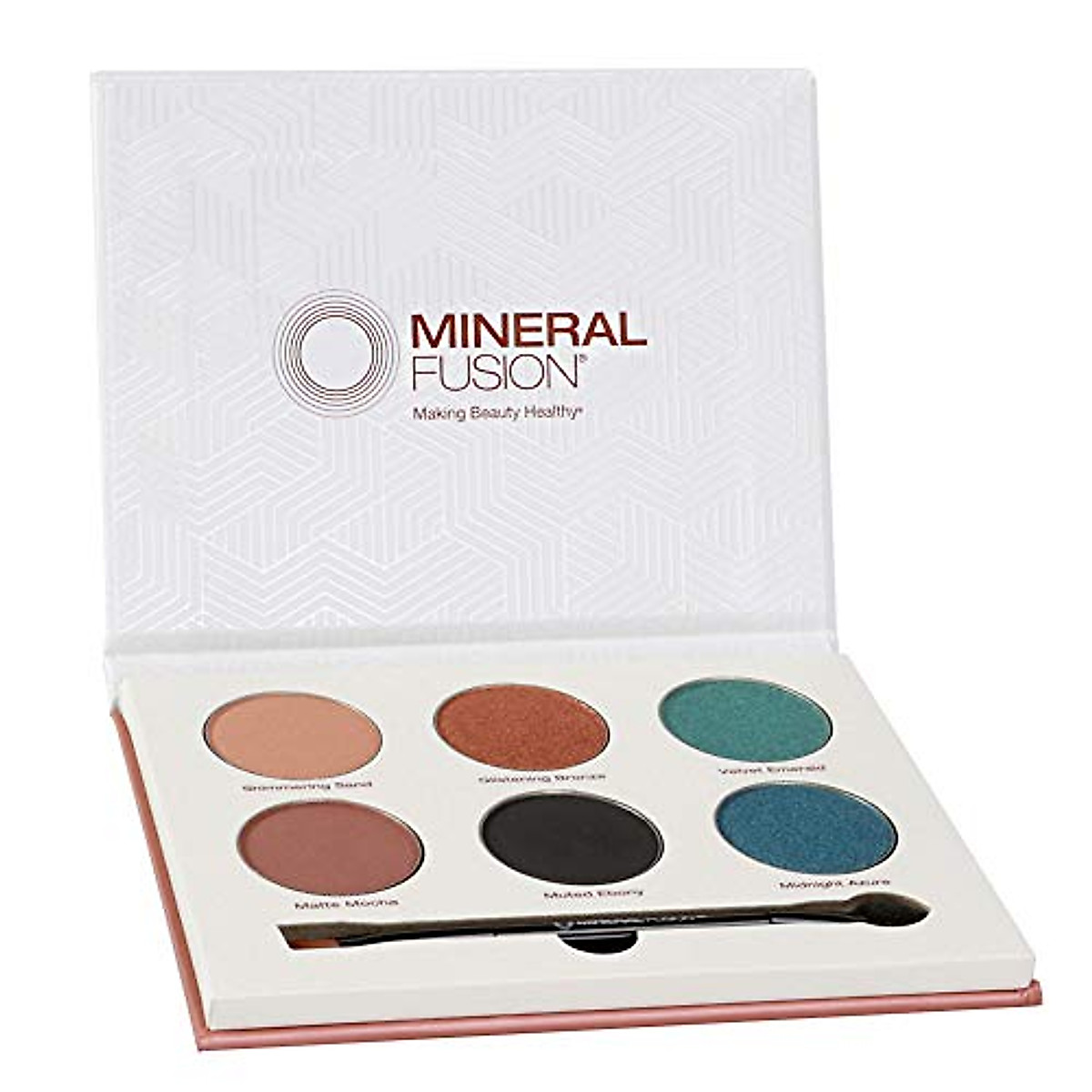 Mineral Fusion, Limited Edition Velvet Eye Shadow Palette, Multi Colors, 1 Count, Powder