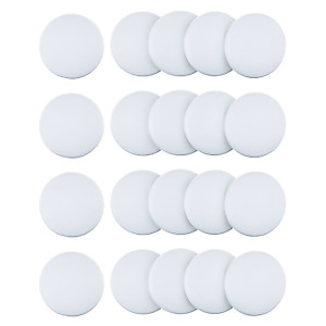 Outus 20 Pieces Door knob Wall Protectors Wall Guards Stoppers Door Handle Bumper Self Adhesive Round Rubber Stop, White