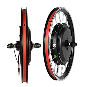 20" Electric Bicycle Front Wheel E-Bike Conversion Kit 48V 1000W Bike Bicycle Cycling Power Hub Motor SW-810 LED Display Intelligent Controller Set (20'' 48V 1000W Front Wheel Kit,)