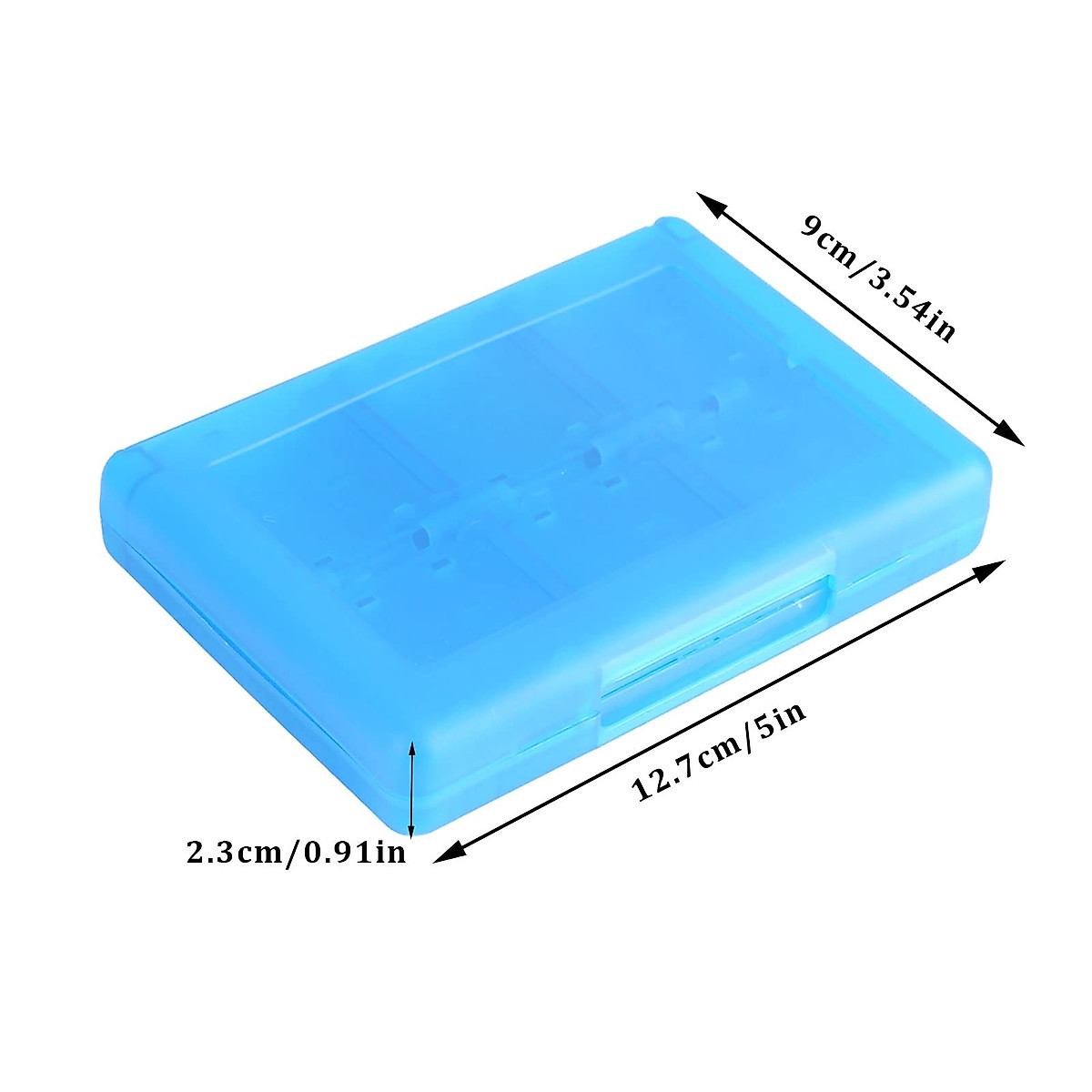OUKENS Game Card Storage Box, 28 in 1 PP Plastic Game Card Case Holder Cartridge Storage Box for Nintendo DSL LL(Blue)
