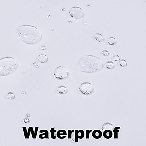 MissOwl 8 Pcs Waterproof Kids Apron with Pockets Chef Artists Child Bib Cooking Baking Painting for Boys and Girls White