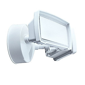 Good Earth Lighting LED Security Flood Light, 2100 Lumens, 5000K, Switch Controlled Flood Light, 50,000 Hours, Direct Wire, Weatherproof, ETL & Energy Star Certified - White Finish