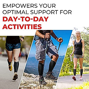 ZOYER Calf Compression Sleeves for Men and Women, Footless Compression Socks Support for Cycling, Fitness, Running, Leg Sleeve Brace for Shin Splints, Pain Relief, Injury Recovery and Reduces Swelling