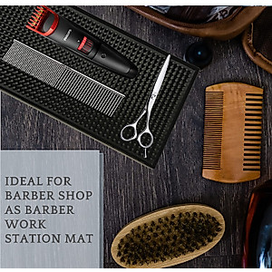 SYOLOS Premium Single Bar Mat 12 x 6 inches - Versatile and Durable Bar Mats for Countertop, Coffee Bar Mat, Glass Drying Mat - Non Toxic Bar Spill Mat