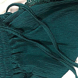 2pcs Beach Hots for Women, Womens Comfy Drawstring Mid Waisted Shorts Linen Blend Lightweight Summer Shorts with Lace Green